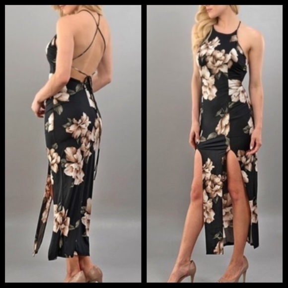 danglina | Dresses | Double Slit Maxi Dress | Poshmark